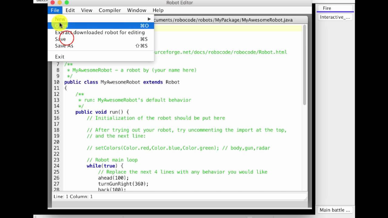 Robocode Robot Introduction