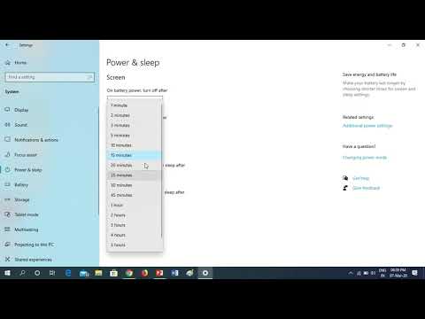 Change Screen Timeout on Windows 10