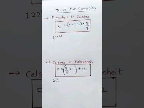 Temperature Conversion || Fahrenheit to Celsius || Celsius to Fahrenheit