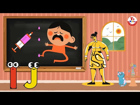 Words that start with i and j | nursery rhymes | pre-school learning video | toddler learning fun