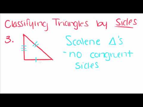 Introduction to Geometry - 5 - Classifying Triangles by Sides