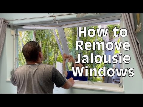 How to remove old Jalousie windows