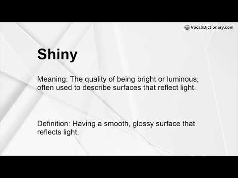 Shiny Meaning
