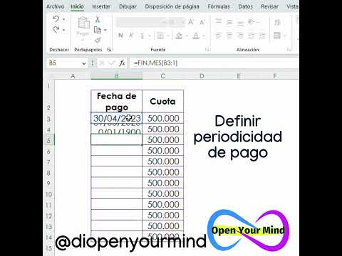 Como definir fechas de pago en Excel