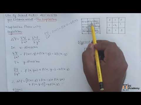 DIP#20 The Laplacian filter- Use of second order derivatives for enhancement || EC Academy