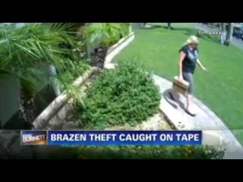 Amazon package theft caught on camera