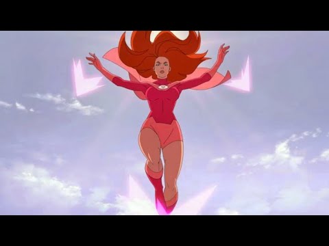 Atom Eve (Samantha Wilkins) Powers & Fight Scenes | Invincible