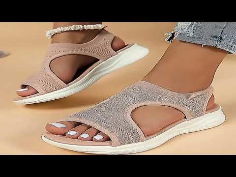 Women Summer Shoes 2024 New Mesh Fish Platform Sandals Women's Open Toe Wedge Sandals Ladi