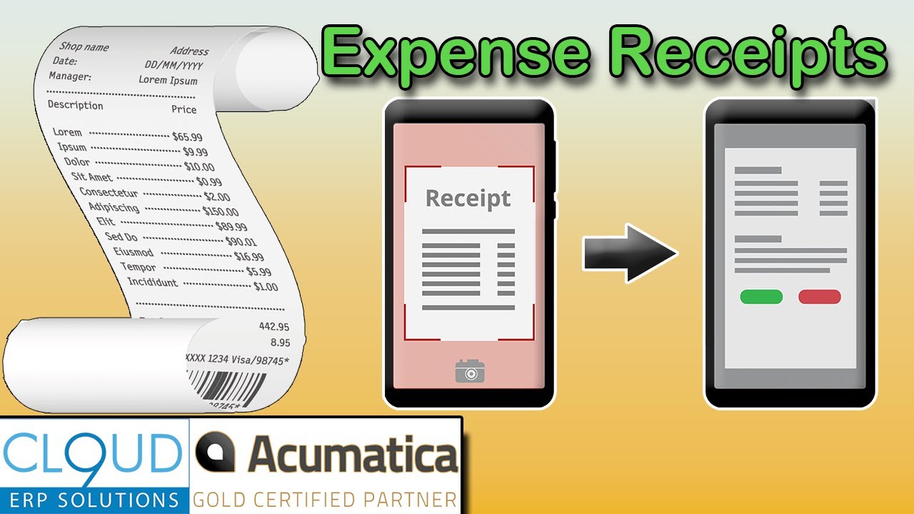 Expense receipts in depth with OCR