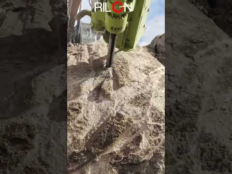 RL-300 Integrated Hydraulic Rock Drill and Splitter, 5 times more efficient than hydraulic breaker