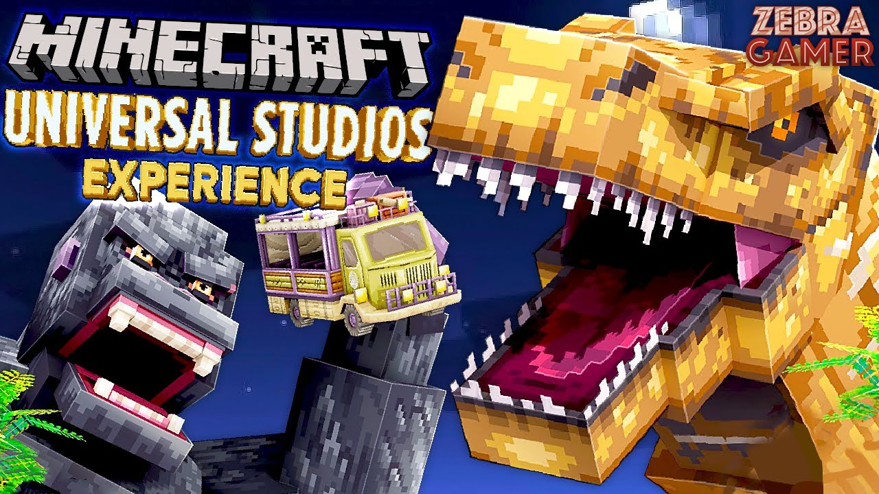 Minecraft Universal Studios Experience DLC!! - Zebra's Minecraft Fun
