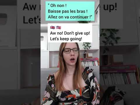 🇨🇵 Mini French Lesson - "Baisser les Bras"