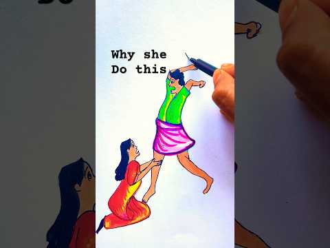 Why she do this #shorts #art #craft #artwork