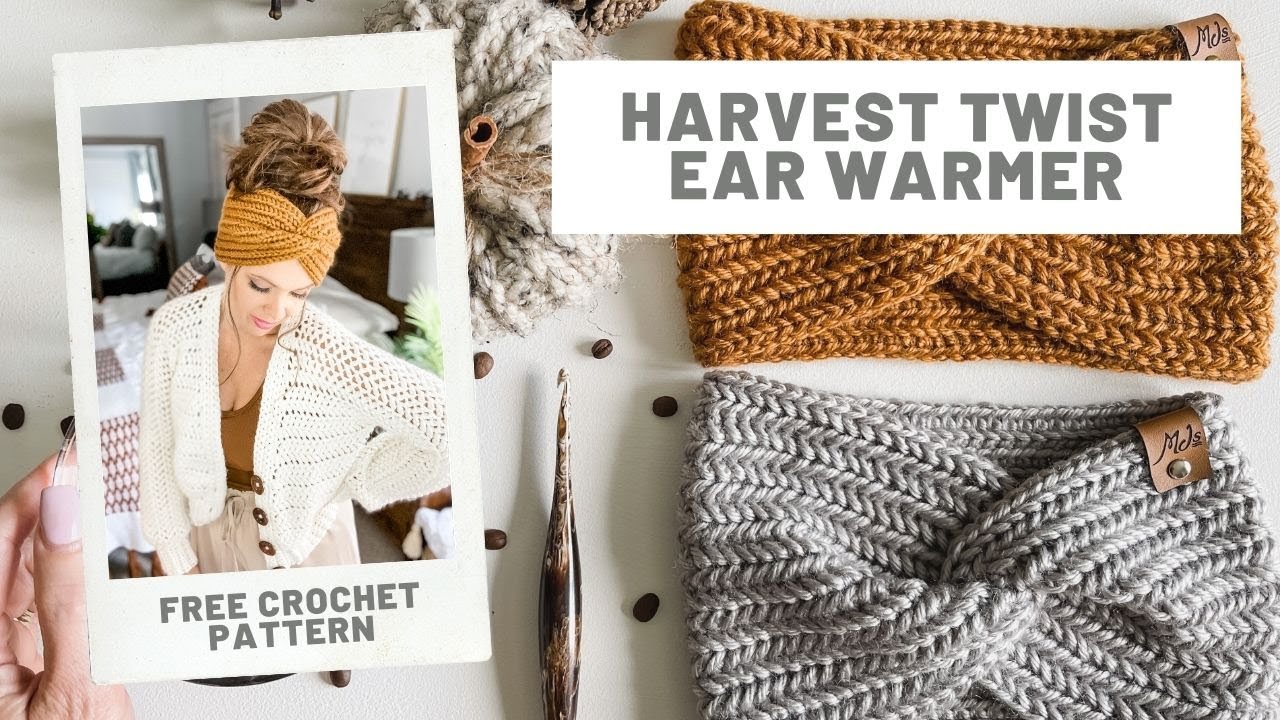 Harvest Twist Ear Warmer - Free Crochet Pattern