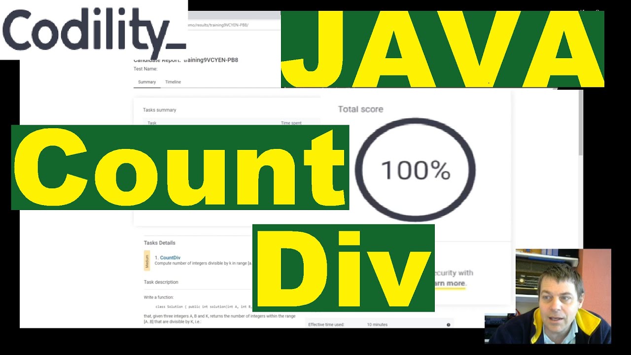 Codility CountDiv Java solution