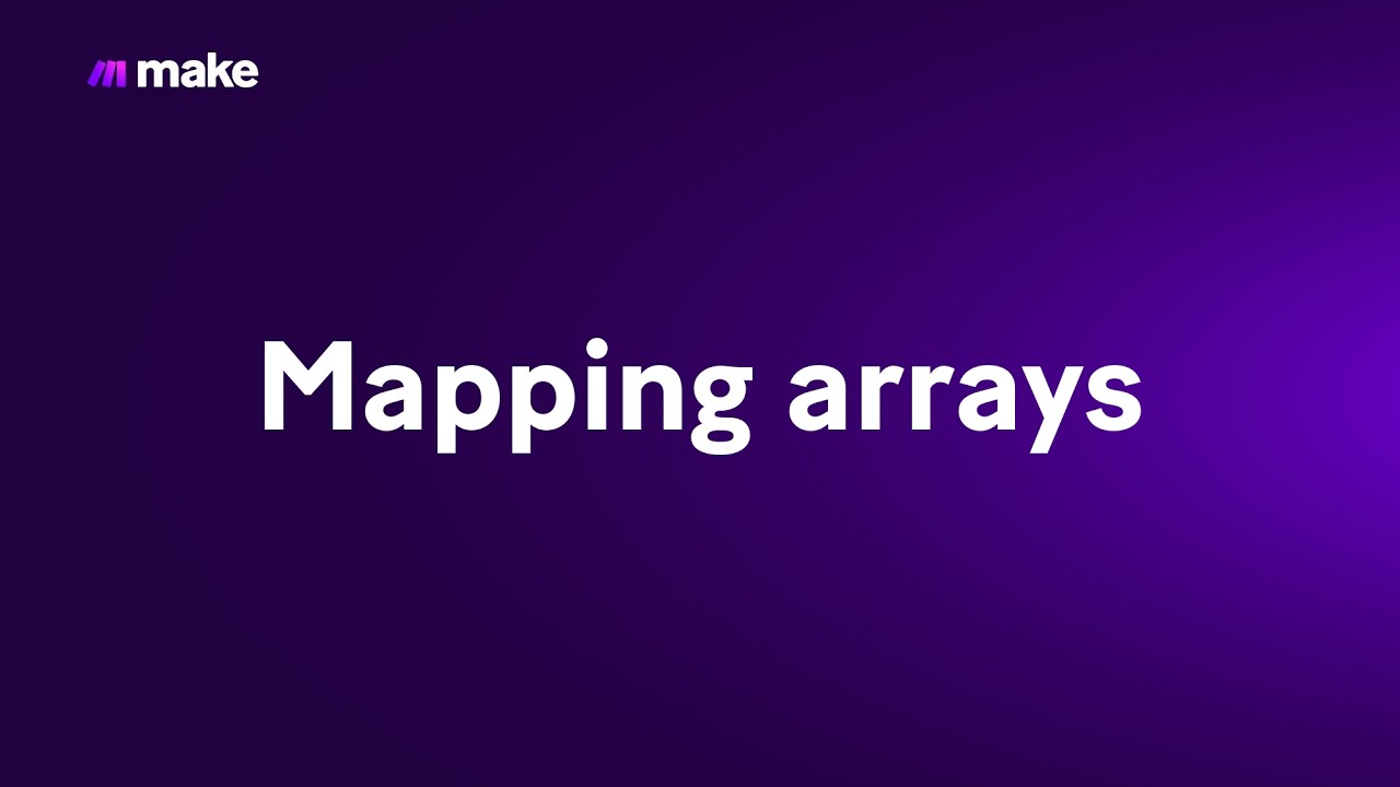 Mapping arrays