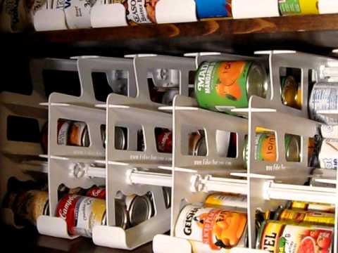 Rotating Can Food Storage System FIFO