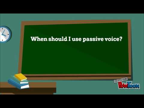 Active vs. passive voice