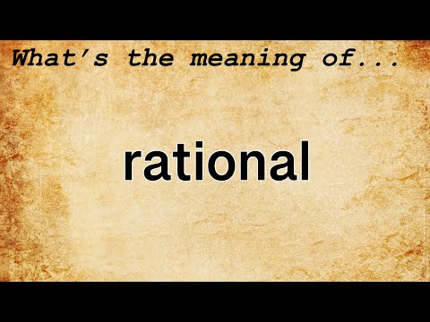 Rational Meaning | Definition of Rational