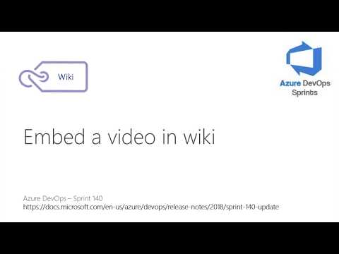 #azuredevopssprints 140 - Embed a video in wiki