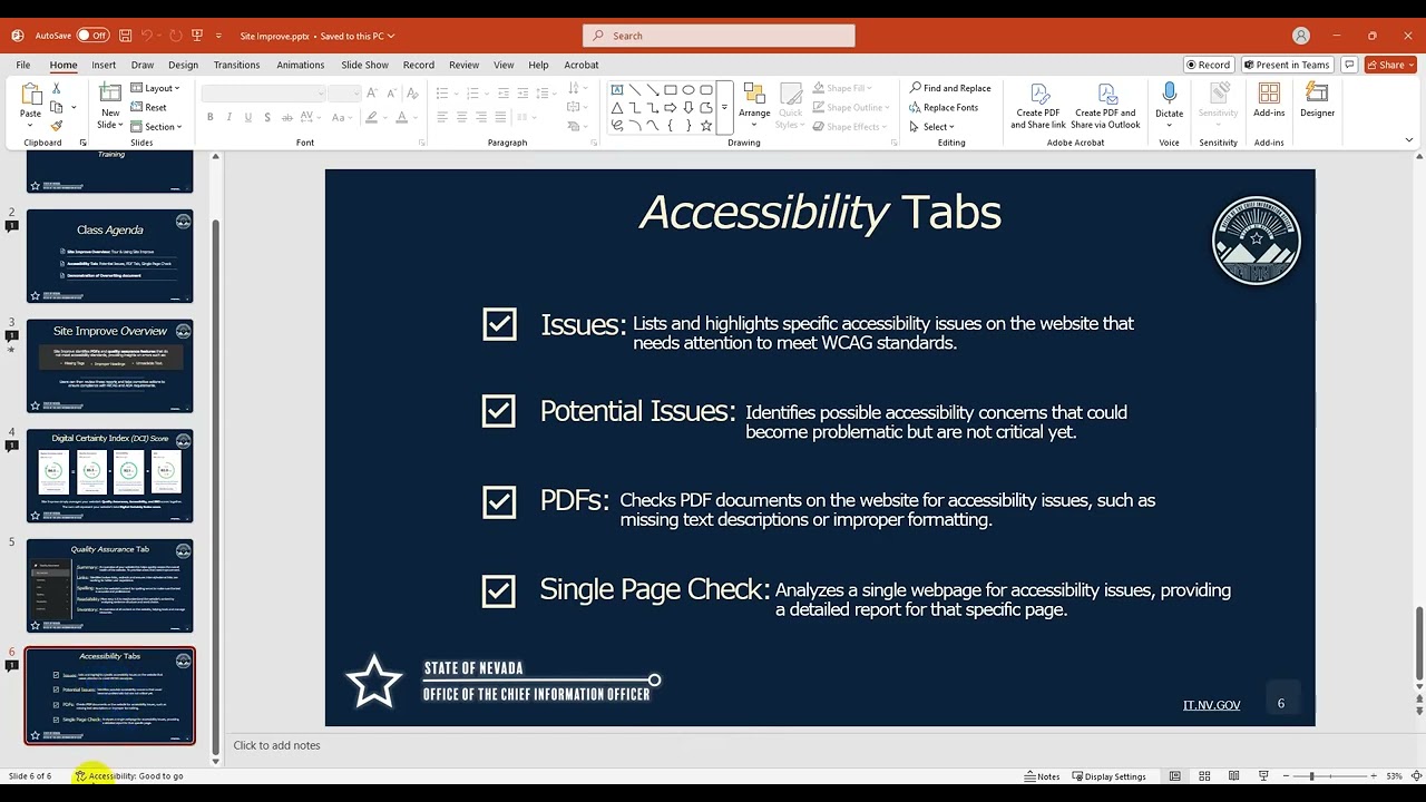 Siteimprove Document Training Recording