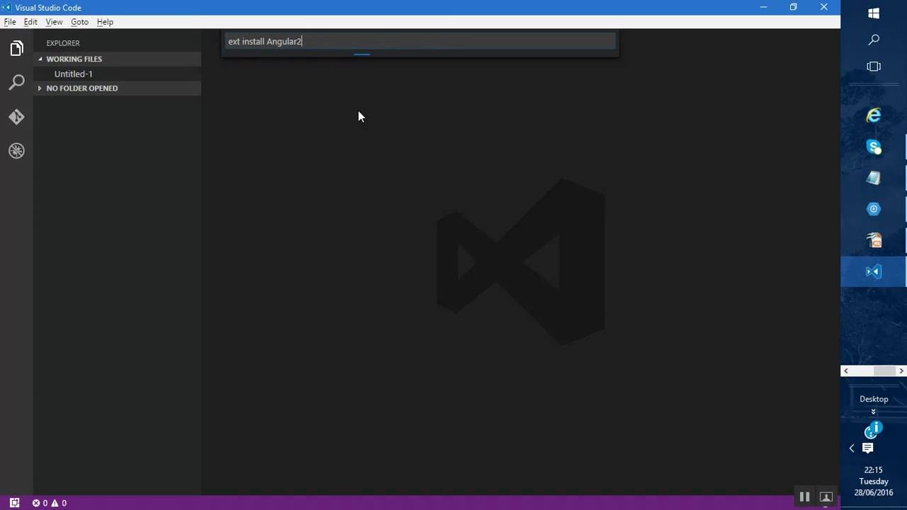 Angular 2 TypeScript Snippets  with Visual Studio Code