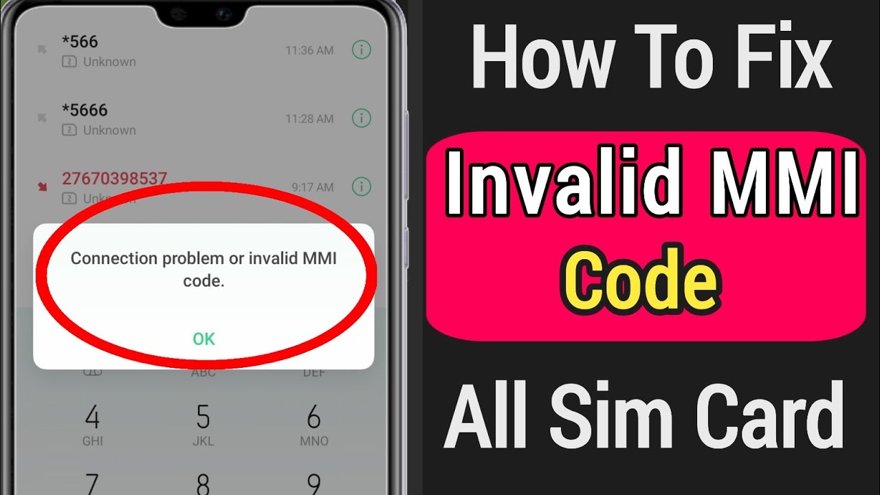 How To Fix Connection Problem Or Invalid MMI Code [2022] | How To Fix Invalid MMI Code