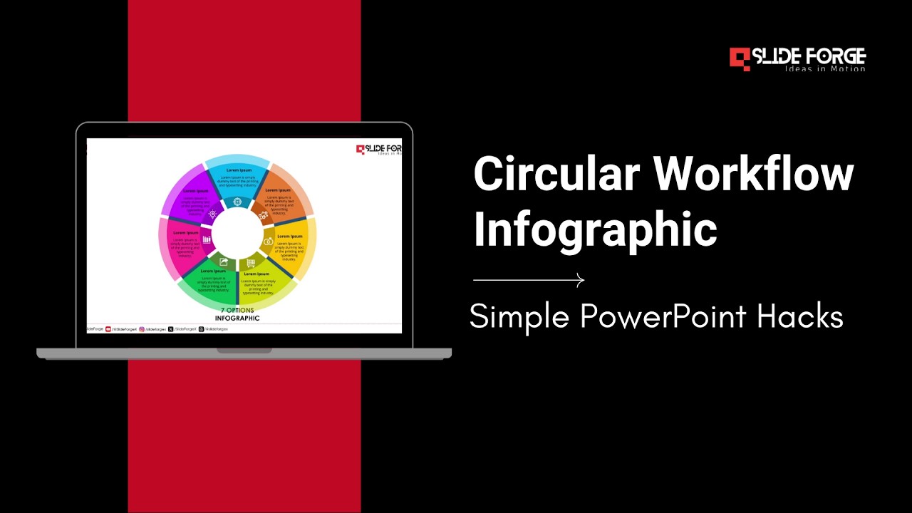 Circular Workflow Infographic (7 Options) in PowerPoint | Modern Presentation Design Tutorial