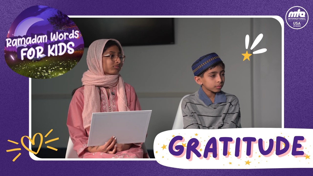 Ramadan Words For Kids | Gratitude