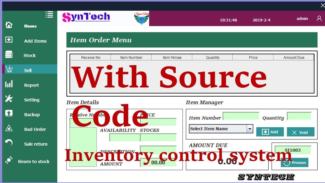 java inventory management system with source code