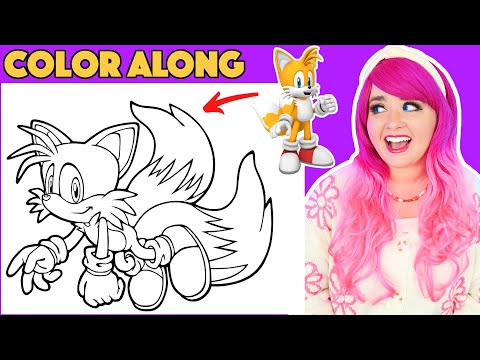 Color Tails from Sonic the Hedgehog Along With Me | COLOR ALONG WITH KIMMI