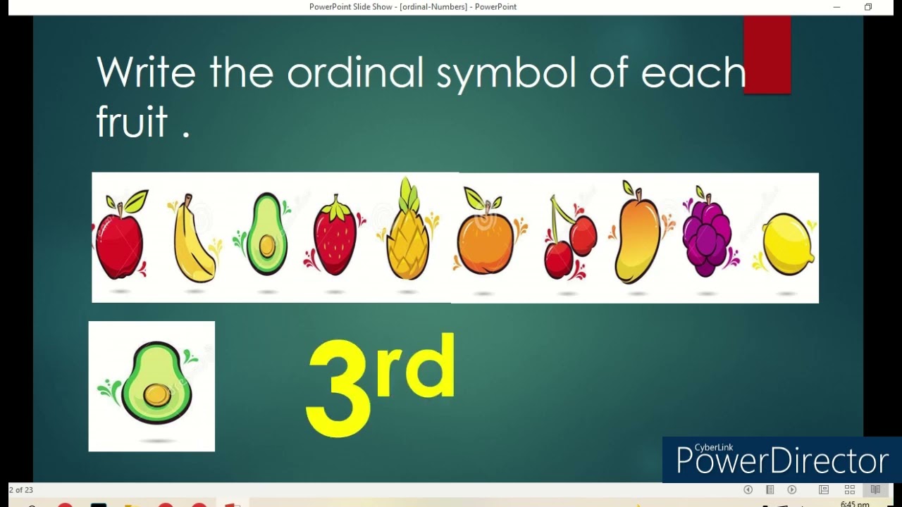 Ordinal Numbers/ Frade 1 powerpoint presentation/Your Math Guide