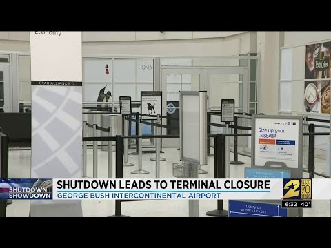 Bush Terminal B check-in closed because of TSA shortage