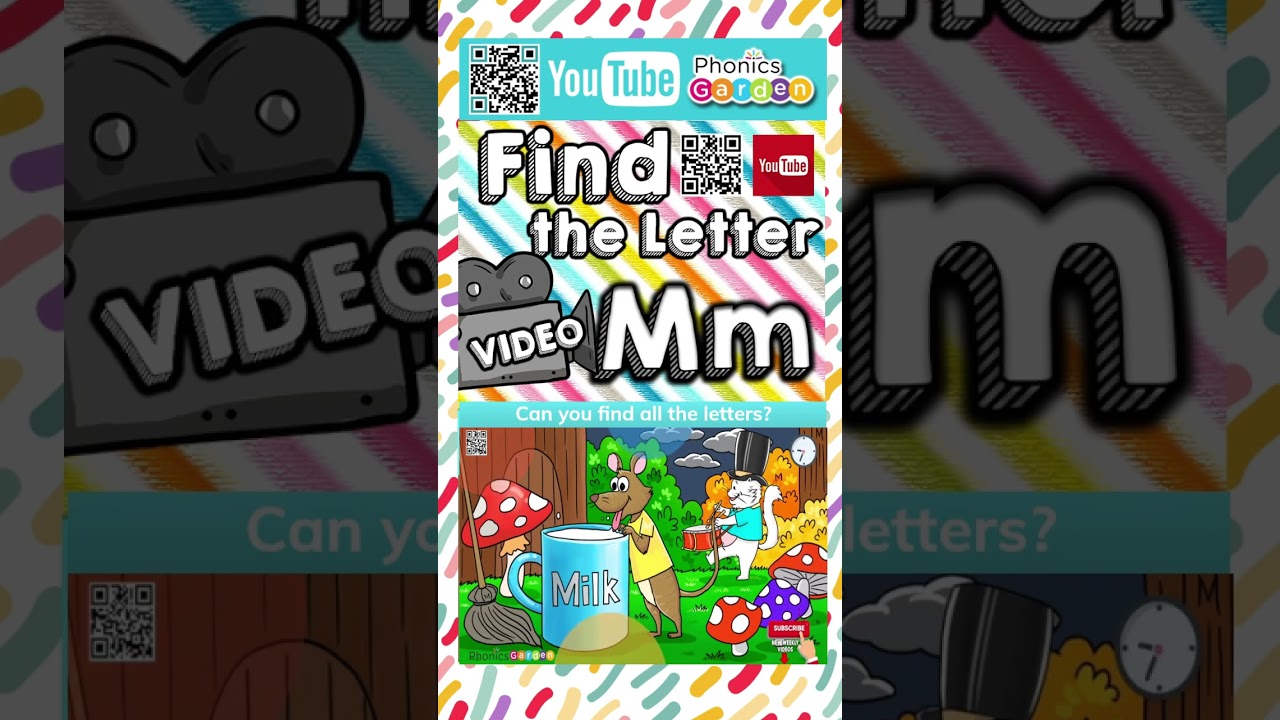 Your students will enjoy watching and searching through the Find the Letter video for letter /Mm/.
