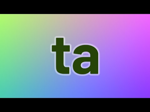 Ta - 12 English Vocabulary Flashcards