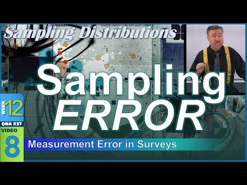 Sampling ERROR and Squishy Measurements (12-8)