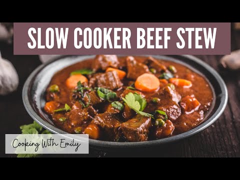 Slow Cooker Beef Stew | With Red Wine & Herbs