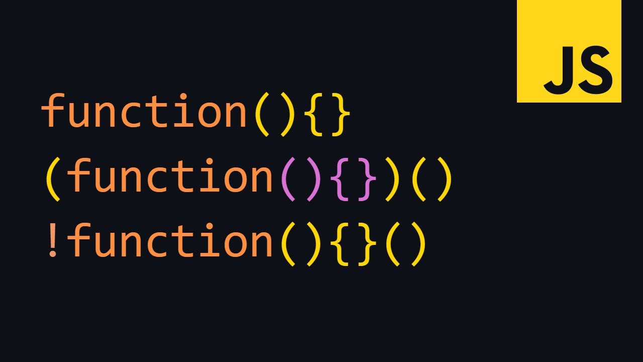 Anonymous Function Call in javascript | Function Expression using Negation & More