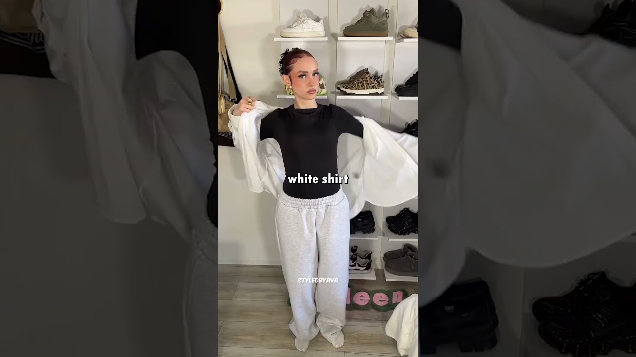 👟🔥 How to Style Sweatpants Like a Streetwear Queen!  Daily Outfit Hack ✨