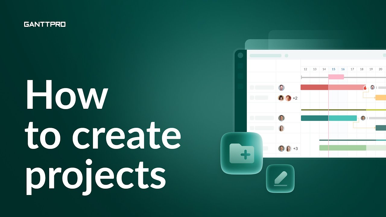 How to create projects in GanttPRO