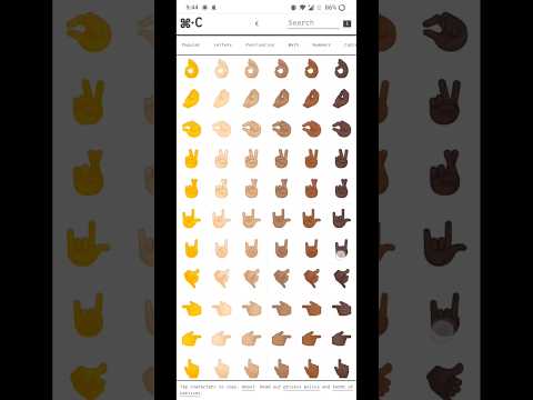 Copy All the Characters and emojis from This website