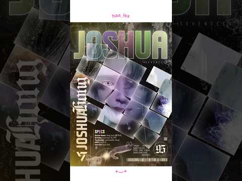 Design a Canva poster with me ft. SEVENTEEN Joshua #seventeen #joshua #canva