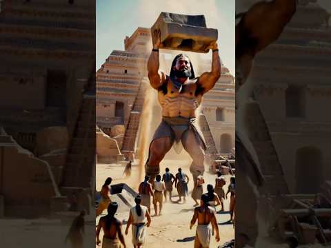 Ancient Egypt Pyramids Construction by Giants - AI Dreams