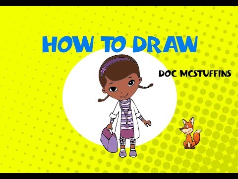 How to draw Doc McStuffins – STEP BY STEP – DRAWING TUTORIAL GUIDE ...