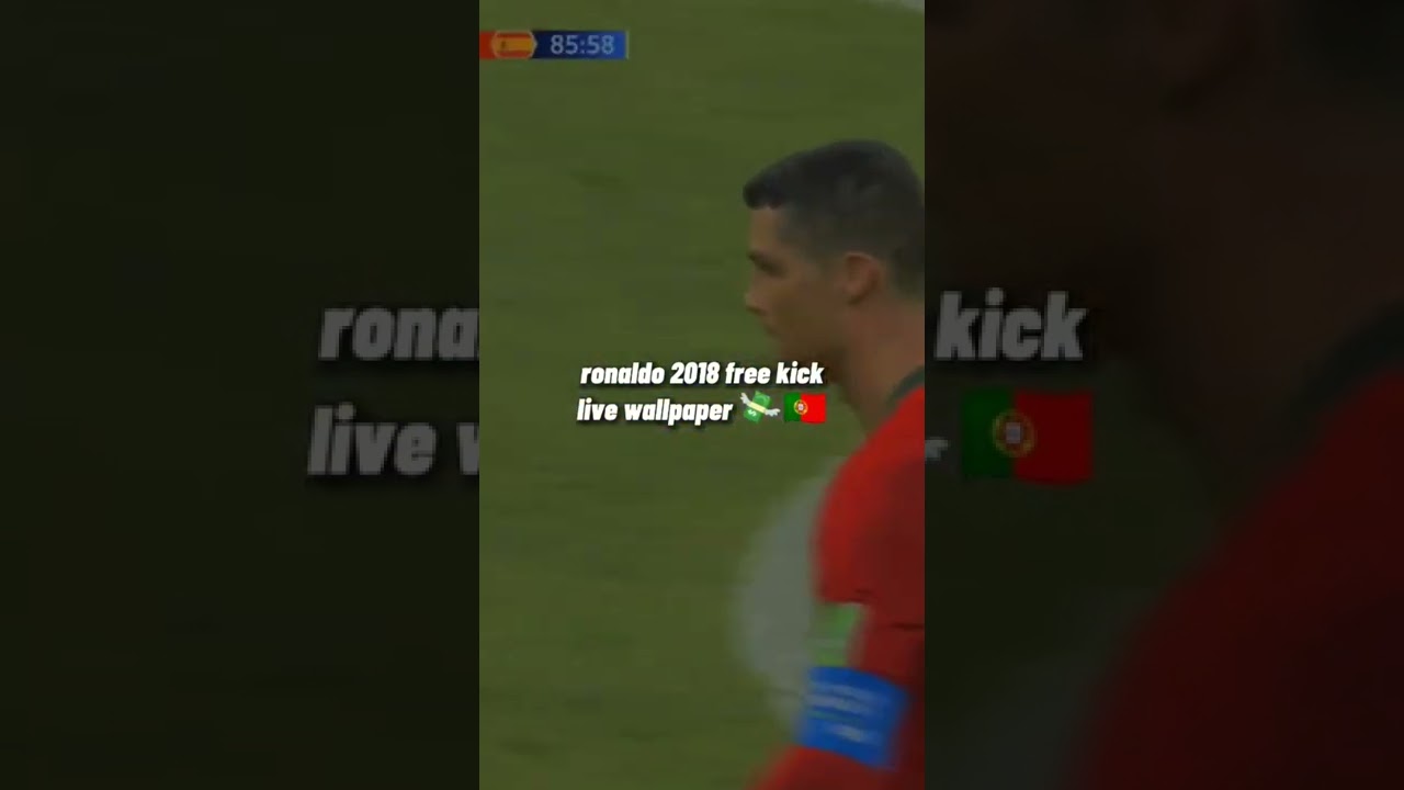 Ronaldo 2018 free kick live wallpaper ☄️🇵🇹