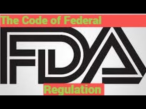 Code of Federal Regulations # FDA# CFR# 21 CFR 210 #21 CFR 211