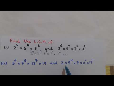 Video 56: Finding LCM of Exponential Expressions