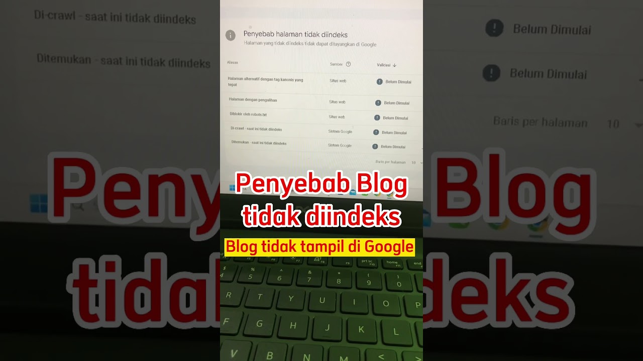 Blog tidak tampil di google, ini penyebabnya 😭