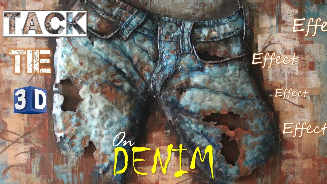 Jeans Wash: Tack, Tie & 3D Effect on Denim Jeans, Season: Denim Wash, Episode: 03A