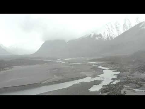 Flying High above Delta River & Black Rapids Glacier Richardson Hwy Alaska DJI Mavic 2 Pro Snowfall